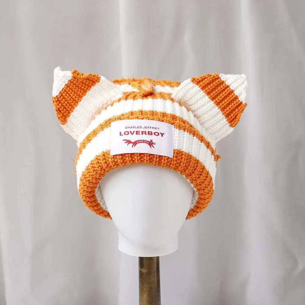 Hip hop knitted skullcap beanie hat with dome top and twill weave for ...