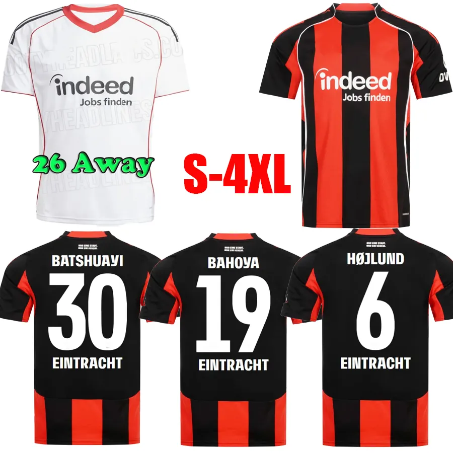 Eintracht Frankfurt 2025/26 Soccer Jersey Burkardt, Marmoush, Knauff ...