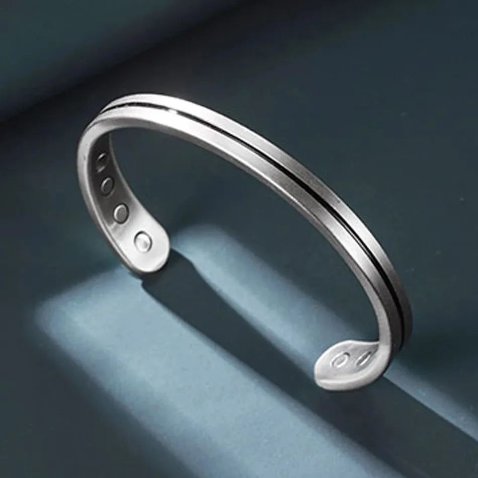 Rainso Fashion Healthy Power Magnetic Bangle Cuff for Women: Blood ...