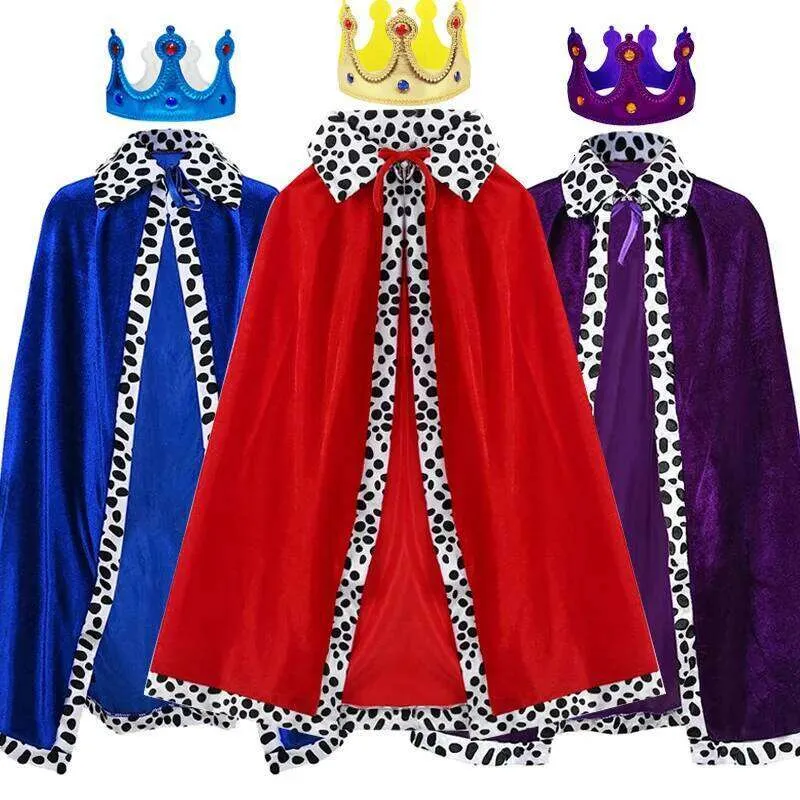 Wholesale Cape King Prince Cosplay Costume Adult & Kids Cloak With ...