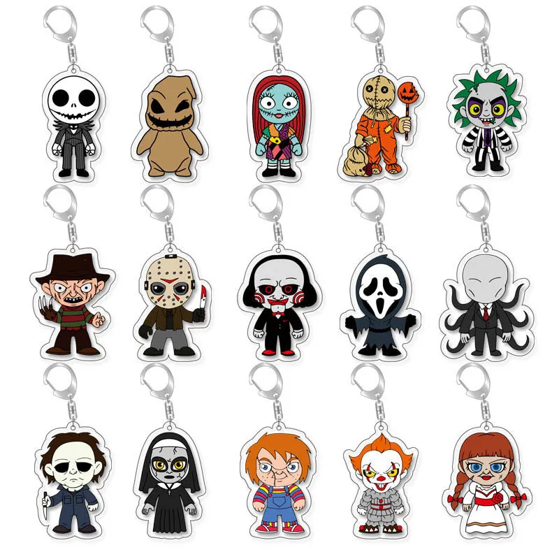 MINISO Nightmare Before Christmas Keychain Halloween Cosplay Backpack ...