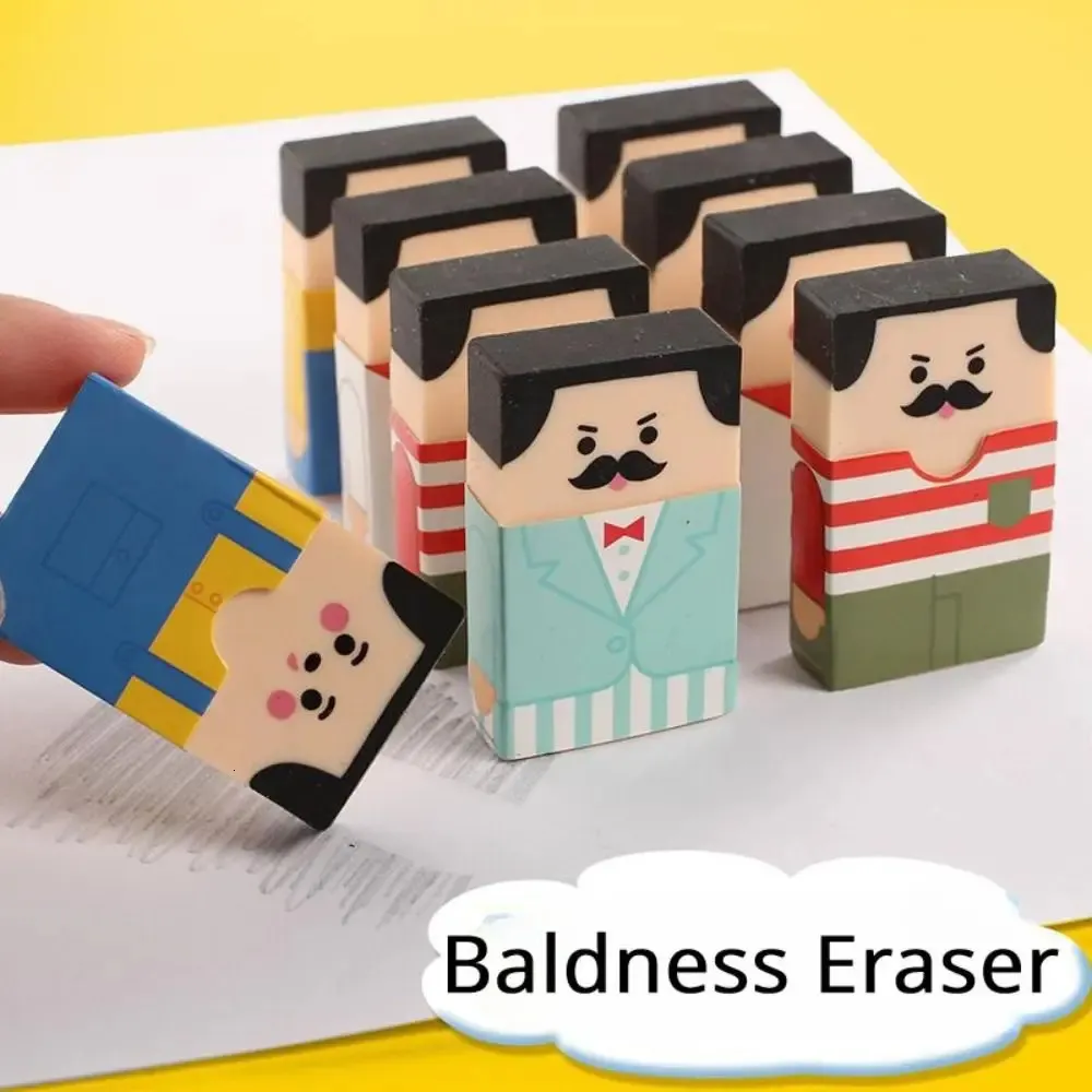 Eraser Tool Set Cute Funny Bald Man Pencil Eraser... From Cong08, $6.82 ...