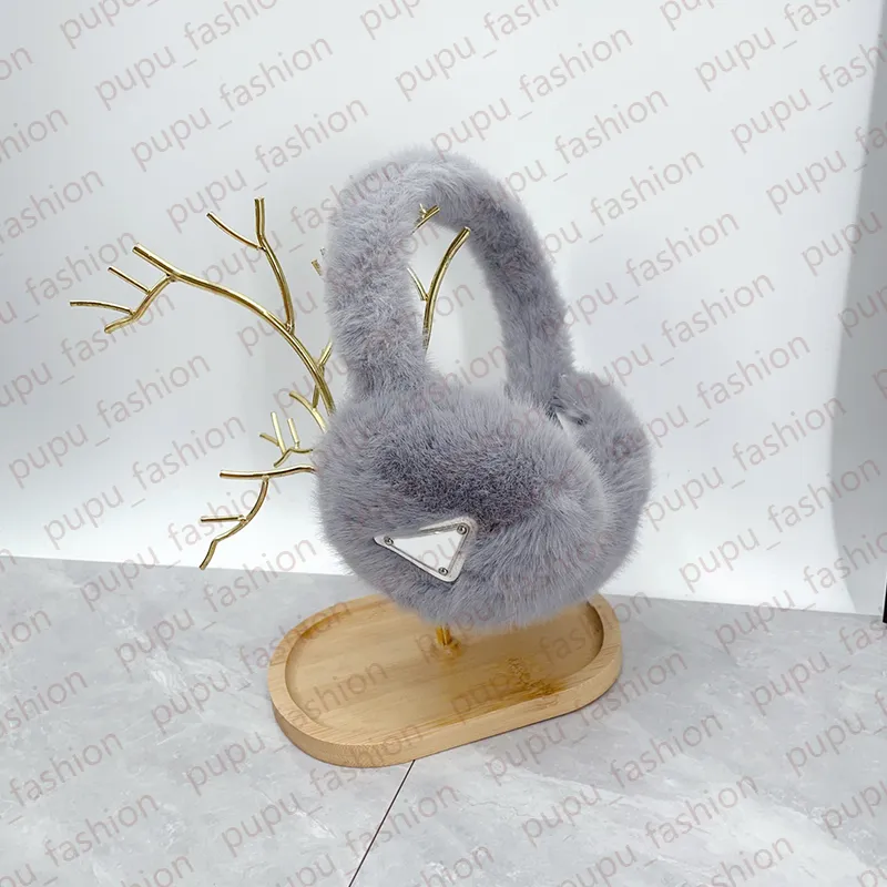 19 Styles Fur Designer Lamb's Wool Ear Muffs, Classic Winter Warm Plush ...