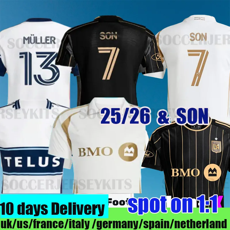 LAFC 25 26 SON Los Angeles FC MUELLER Soccer Jerseys GIROUD BALE VELA ...