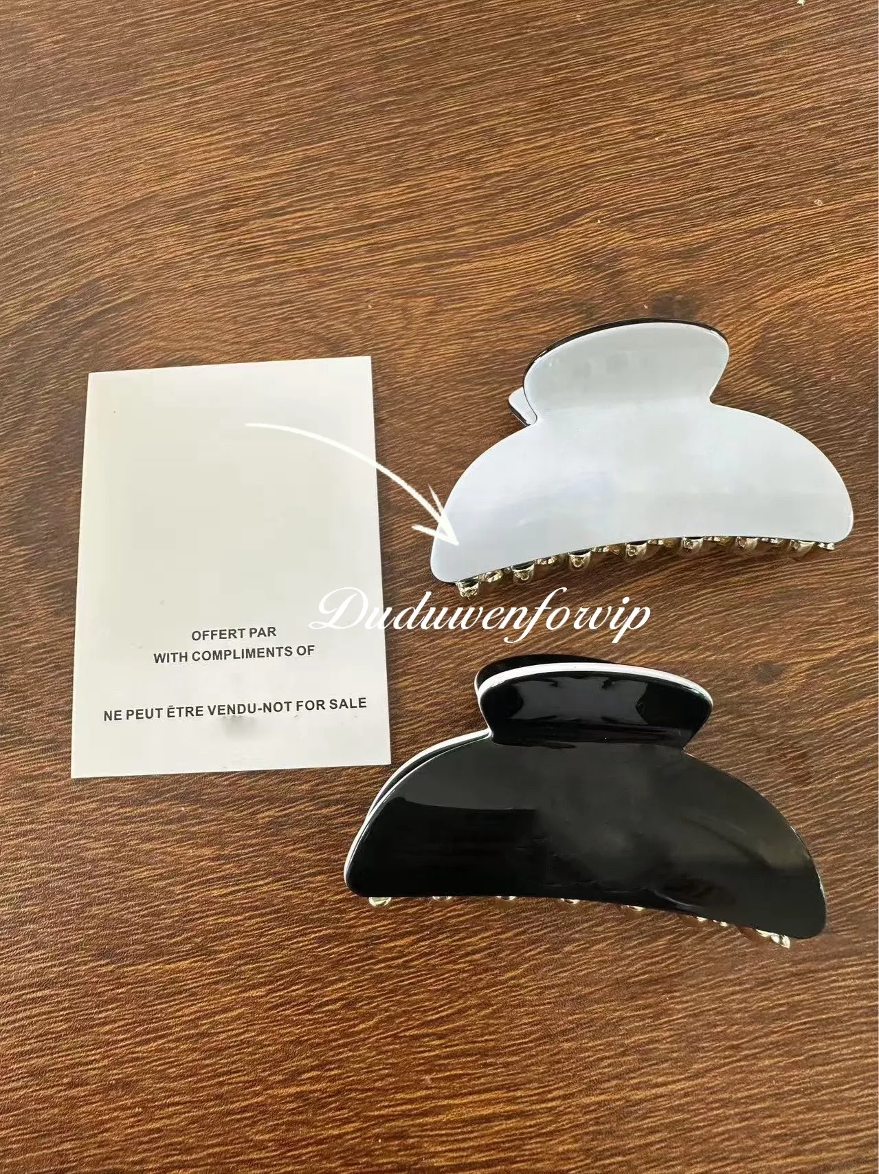Vintage Acrylic Hair Claw With Engraved C Collection... From Duduwen07 ...