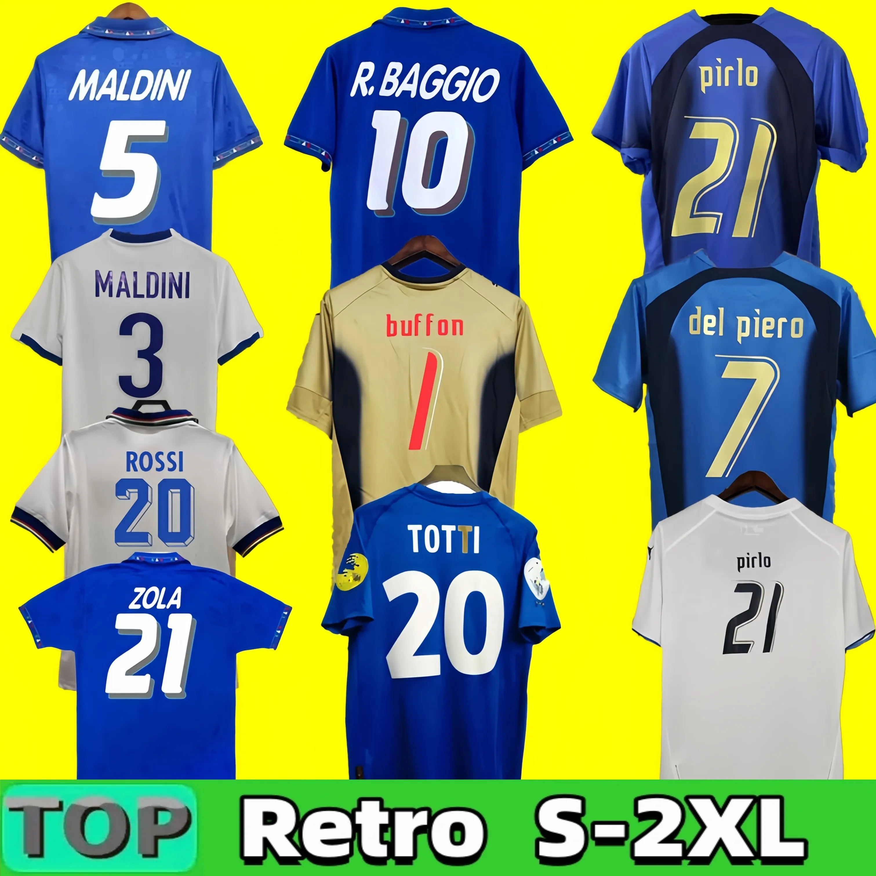 1982 Classic Retro Soccer Jerseys ROSSI 1994 1998... From Soccers2018 ...