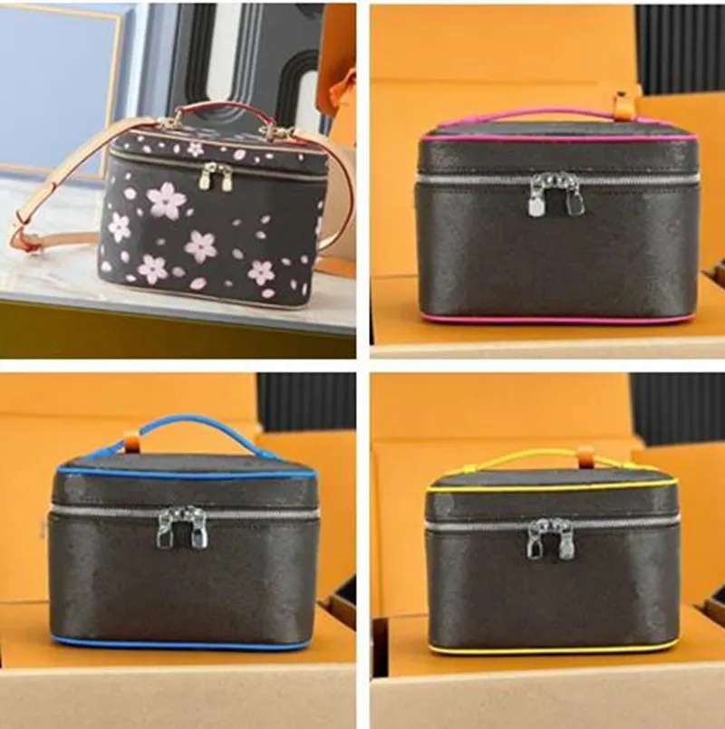 Designer Vanity Bag: Vintage Style Leather Toiletry Handbag Luxury ...