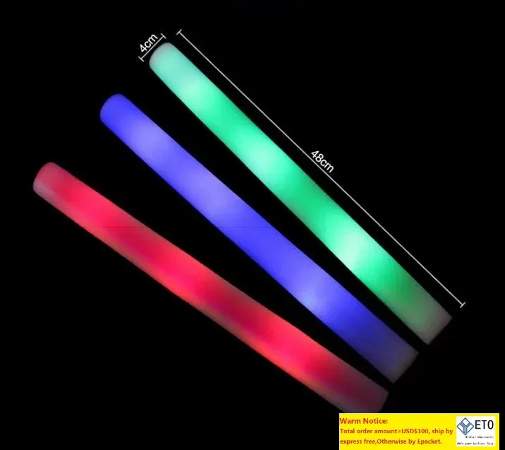 LL LED Foam Sticks Colorful Flashing Light Up... From Topwholesalerno1 ...