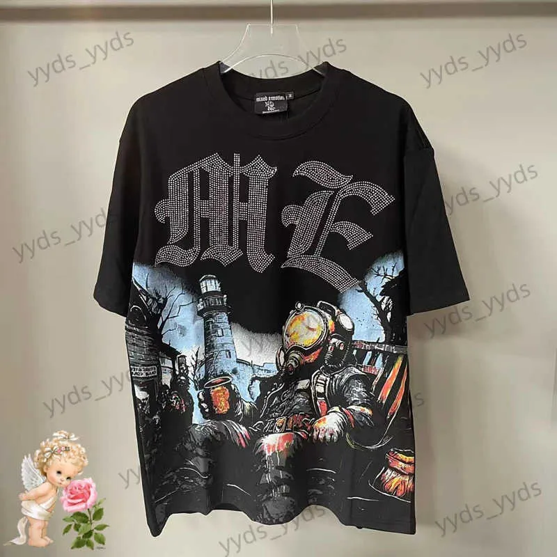 2025 Mixed Emotion Embroidery Rhinestone T-Shirt: Classic Evil Drink ...