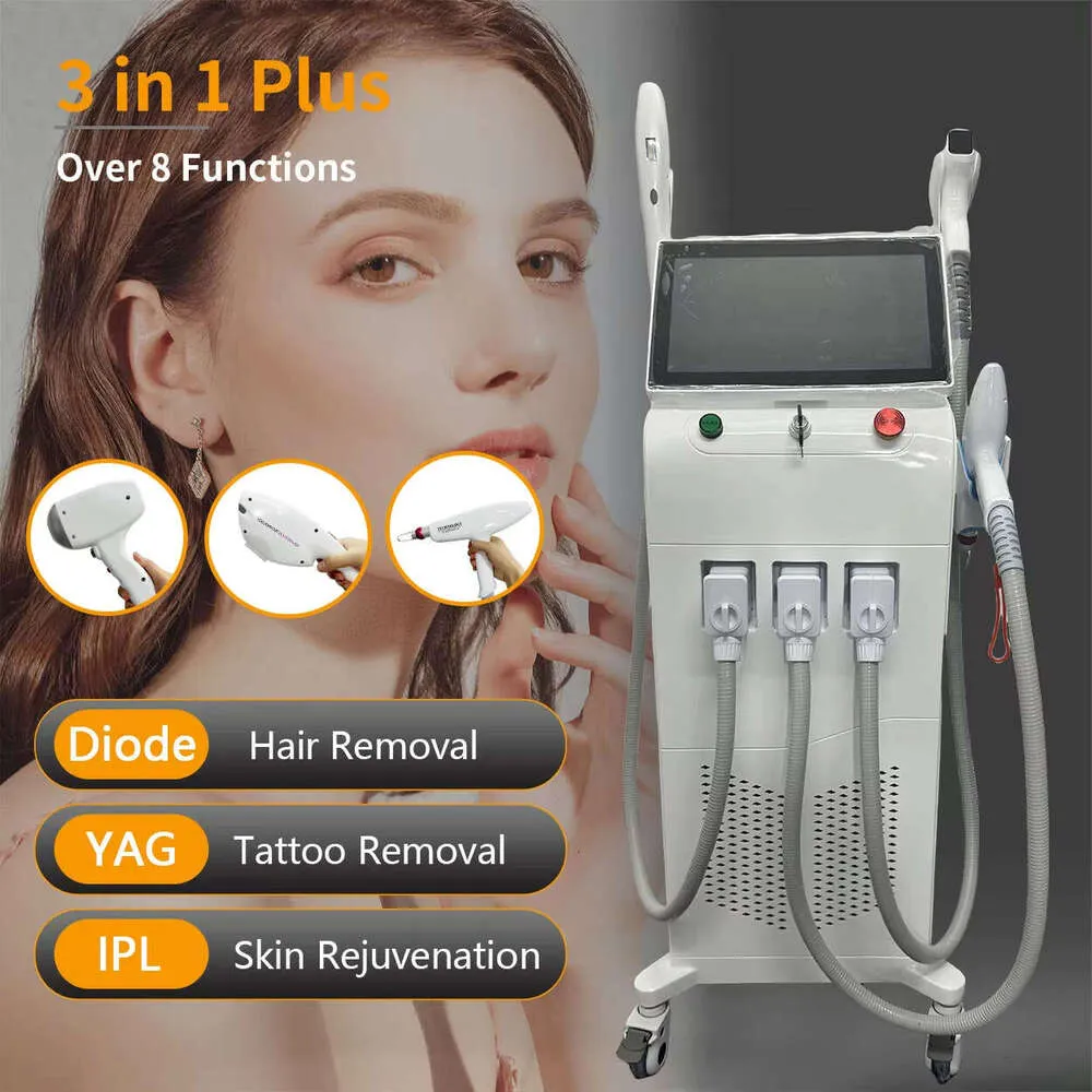 Diode Laser Epilation Machine: 3 In 1 OPT, Nd Yag Laser For Hair ...