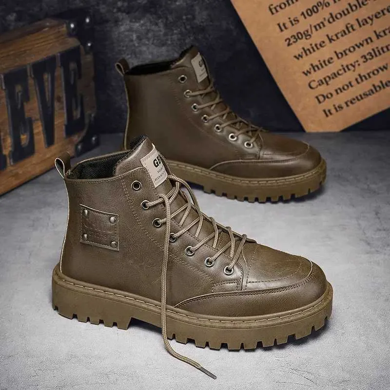 Tactical Men Boots: Gothic Style Military Army Boots Durable Winter ...