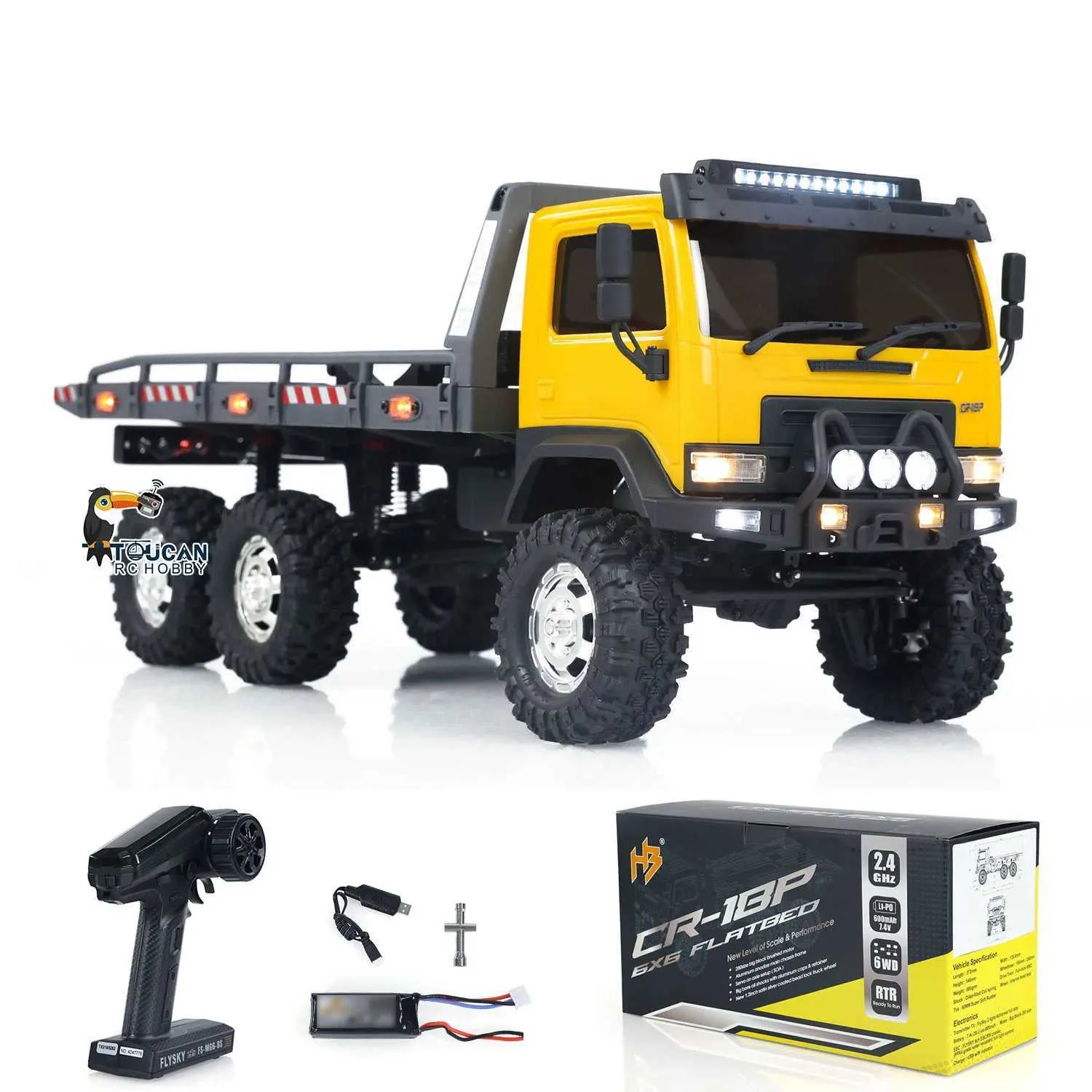 1/18 RTR RC Crawler 6x6 Flatbed Truck Rock Car Hobby Plus CR18P Remote ...
