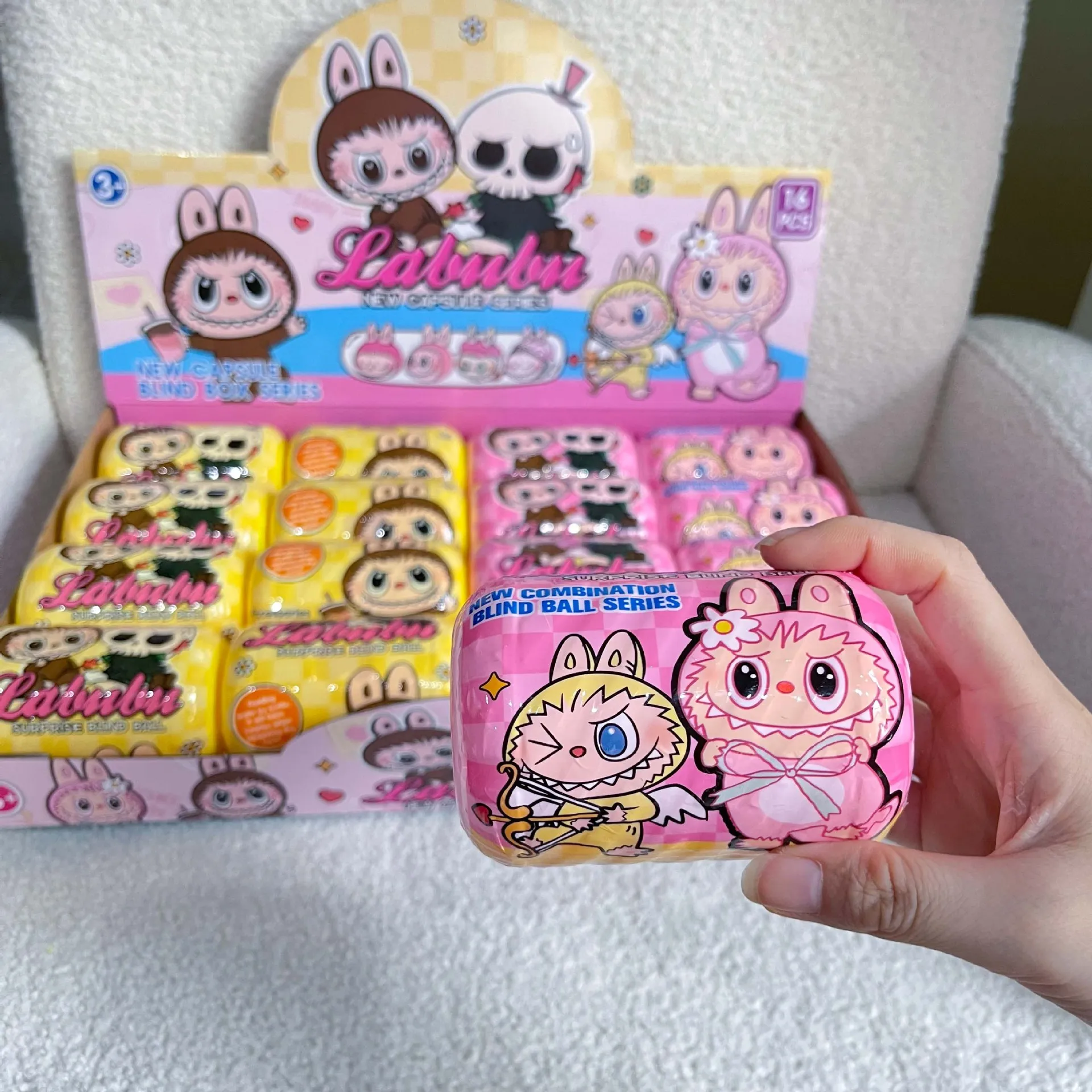 Labubu Capsule Blind Box Mini Figures Mixed Cartoon Collectible Toys ...