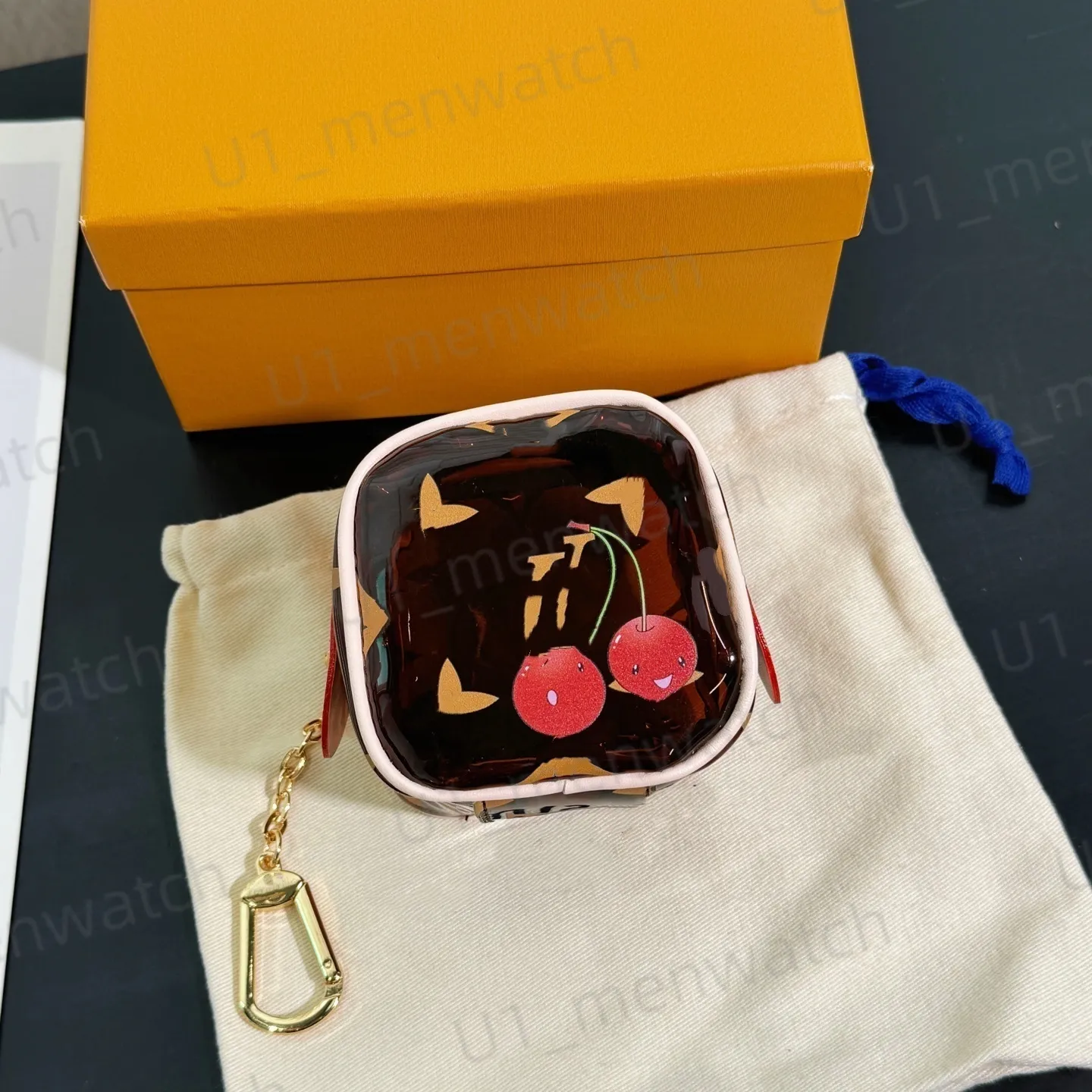 Monogram Cherry Keychain Wallet Designer Mini Bag... From U1_menwatch ...