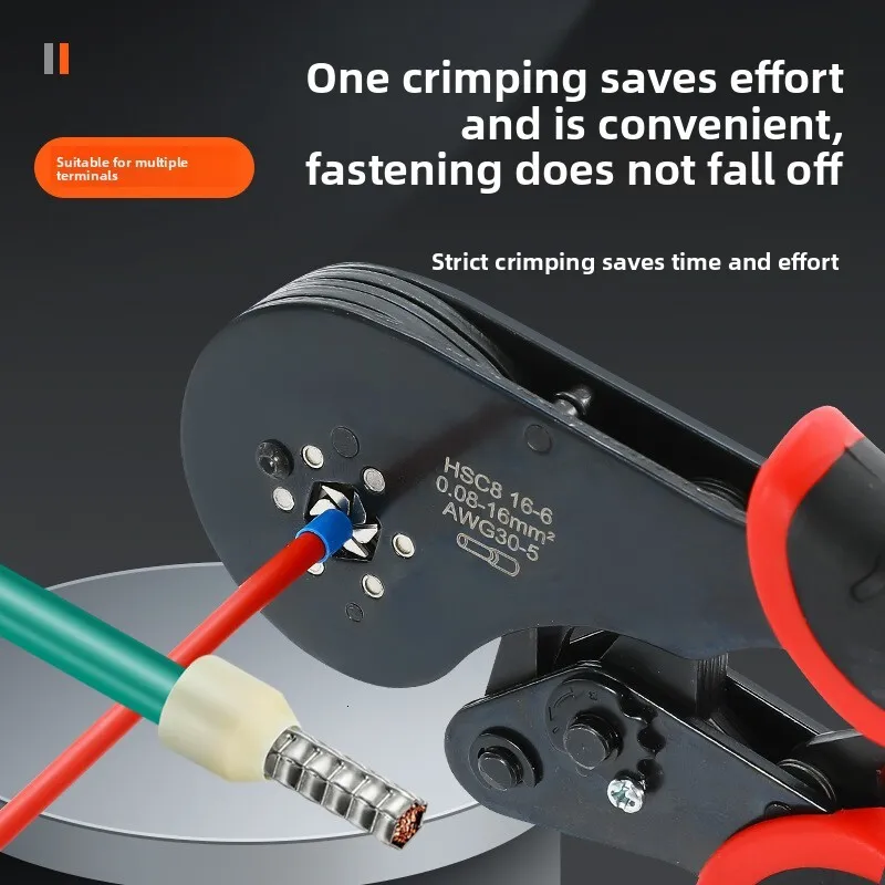 Electrician Crimping Tool Set Wire Terminal Crimper & Wiring Pliers ...