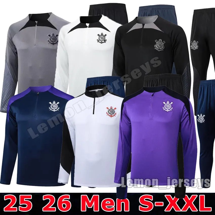 Corinthias Mens Soccer Tracksuits Half Zip Football... From Lemon ...