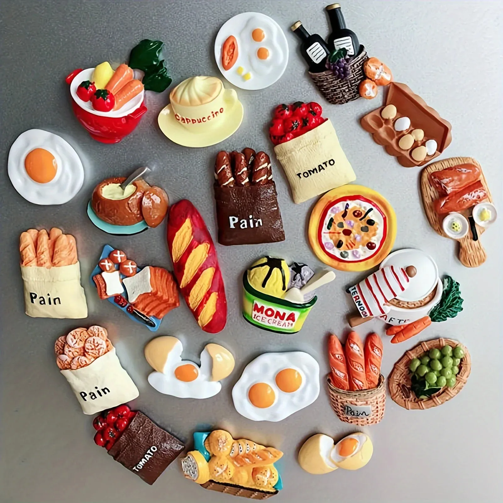 Kawaii Food Fridge Magnets Cartoon Refrigerator Whiteboard Stickers For ...