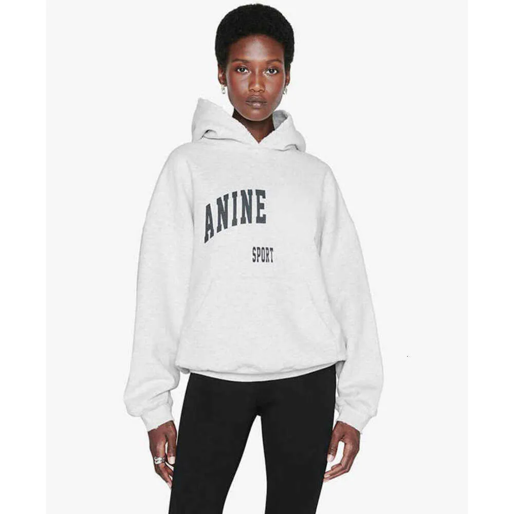 Aninely Bingly Hooded Acetate Pullover Hoodie Sport Style Casual ...
