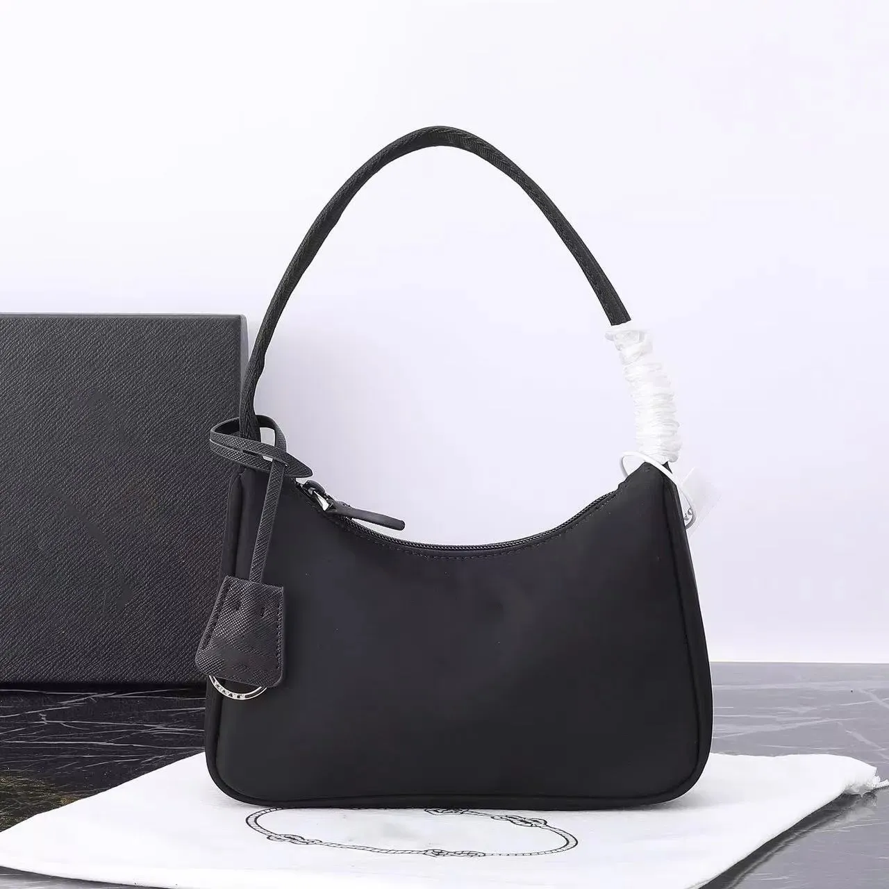 Black Nylon Handbag Luxury Designer Bag High Capacity Casual Shopping ...