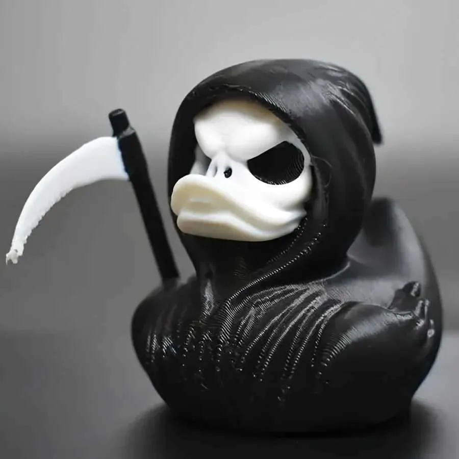 Grim Reaper Duck 3D Printed Scary Death Resin Duck Statue Perfect For ...
