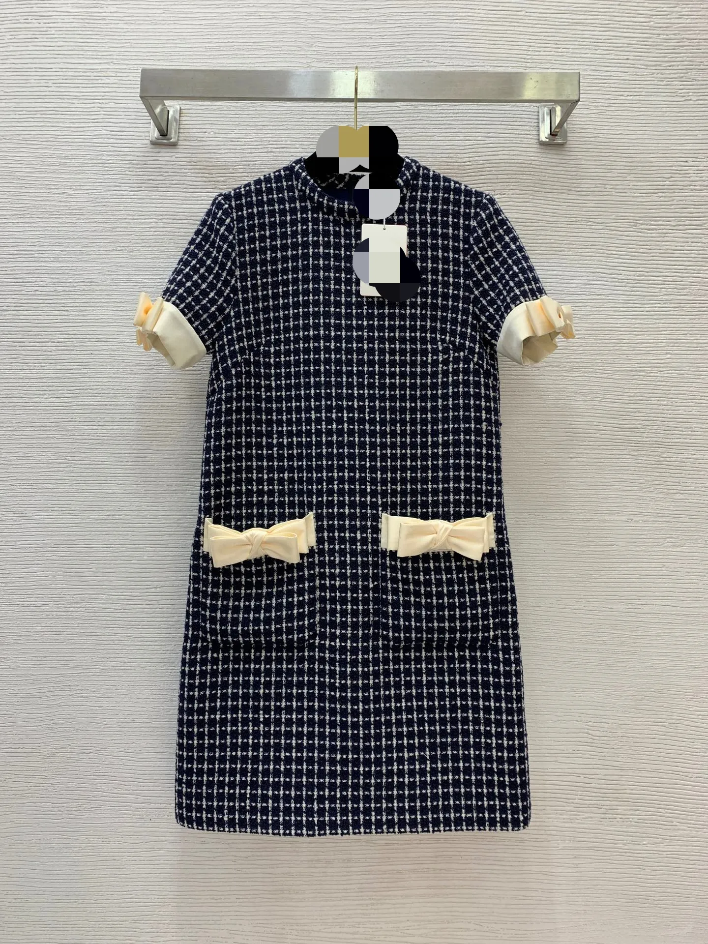 Red Empire Summer Dress Square Neckline Women's Short Sleeve Fashion ...