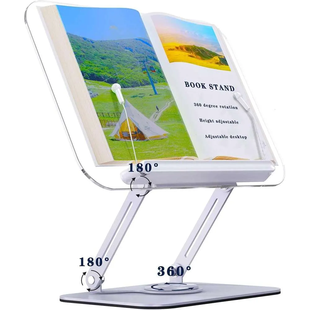 Acrylic Reading Book Holder 360° Rotating Base With... From Inkandthink ...