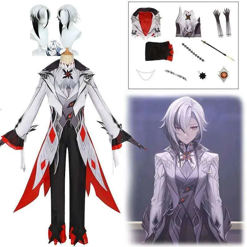 ♦ DHgate Genshin Impact Arlecchino Cosplay Costume Set Fatui Harbinger ...
