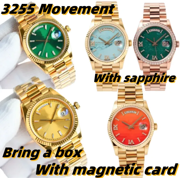 Men's/Women's 40mm Mechanical Automatic Watch with Stainless Steel Case ...