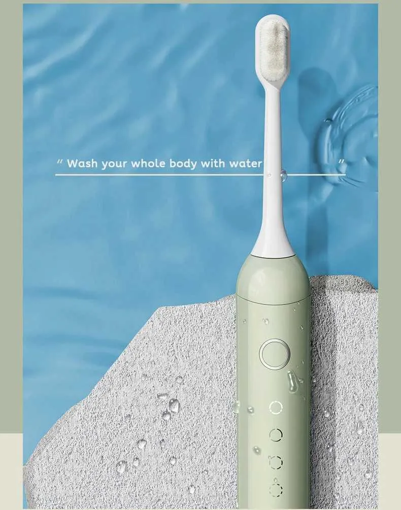 Smart Sonic Ultrasonic Electric Toothbrush Rechargeable with 5 Modes ...