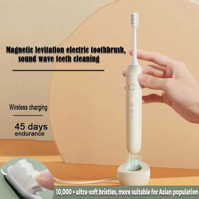 Smart Sonic Ultrasonic Electric Toothbrush Rechargeable with 5 Modes ...