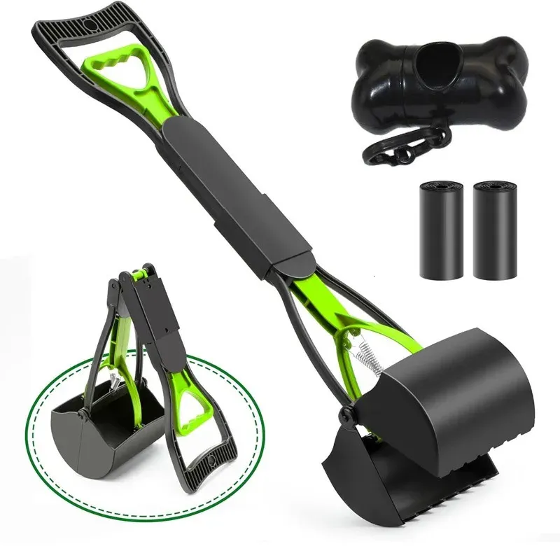 Jaw Clamp Dog Poop Scooper Heavy Duty Long Handle Pet Waste Grabber ...