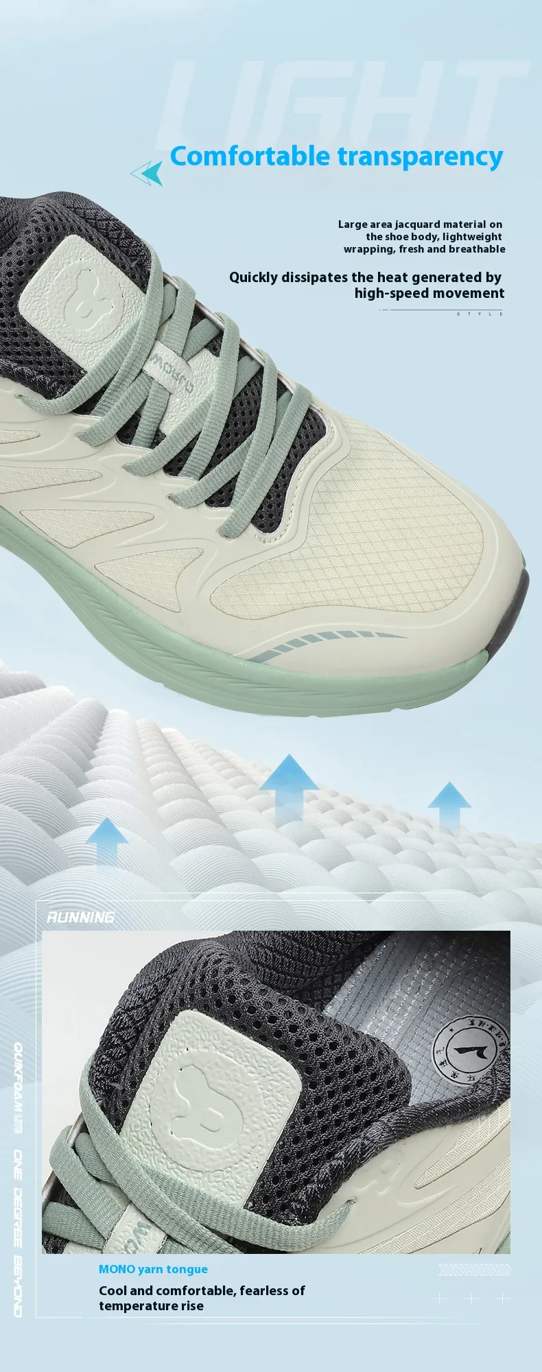 Running Shoes: Same Style for Men and Women, Lightweight, Breathable ...