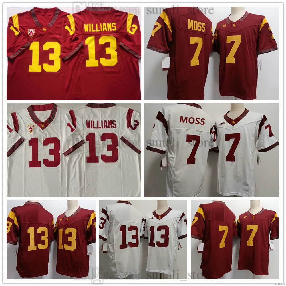 Men's USC College Trojans Football Jersey 13 Caleb Williams 7 Miller ...
