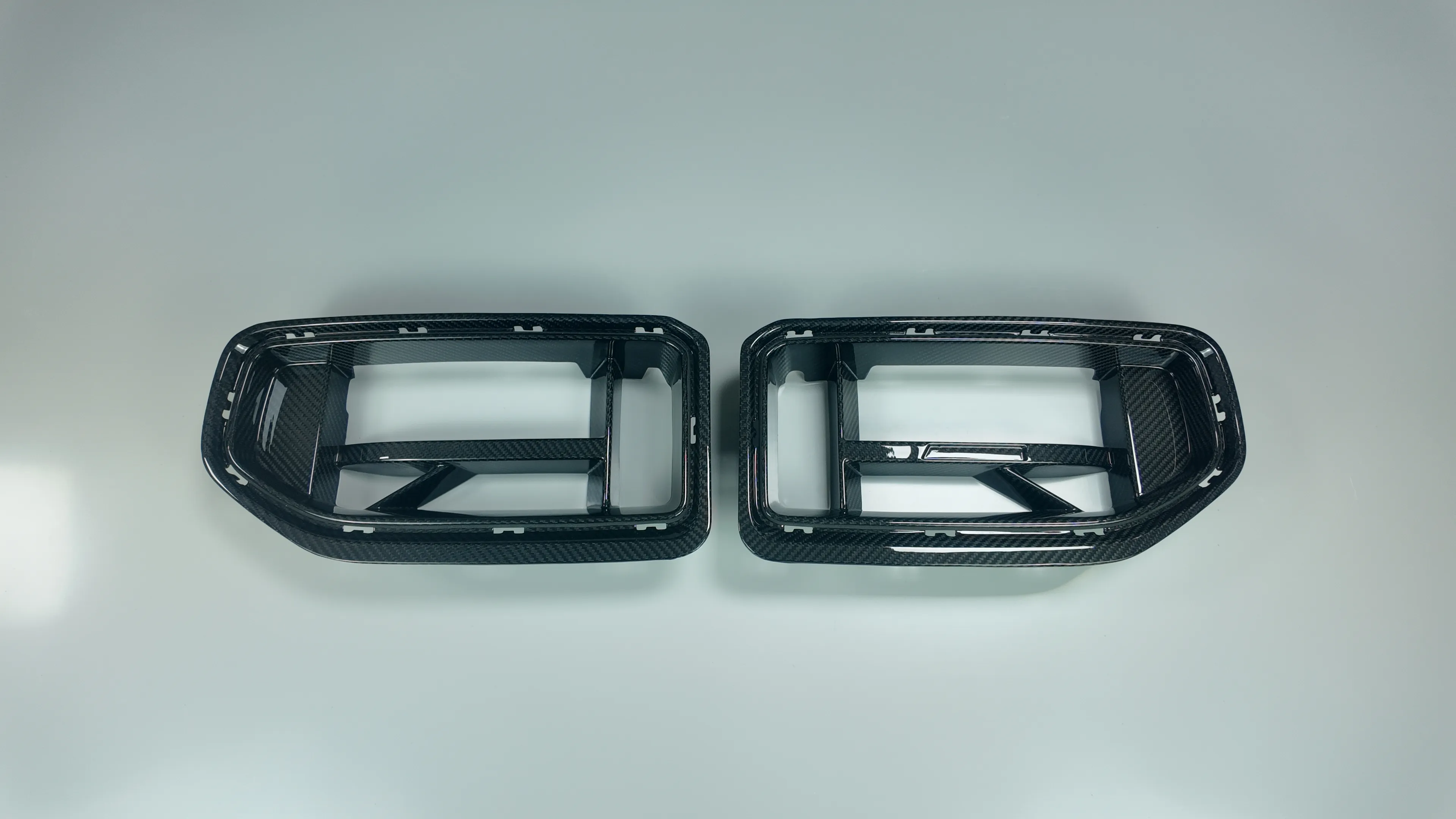 Dry Carbon Fiber Front Bumper Ventilation Hood, CS Style Sports Racing ...