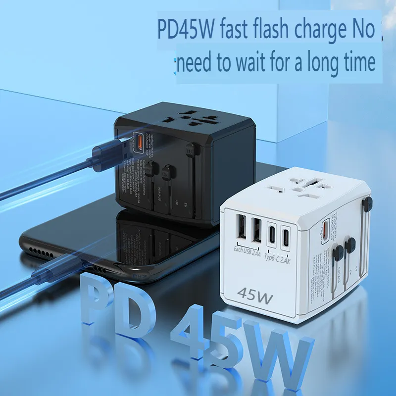 Dual Voltage Surge Protector Plug Adapter Modern Design For Travel ...