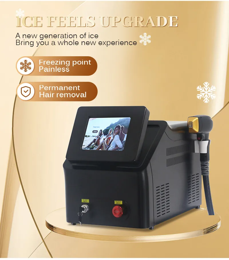 Permanent Hair Removal Machine: Professional 808nm Diode Laser Device ...