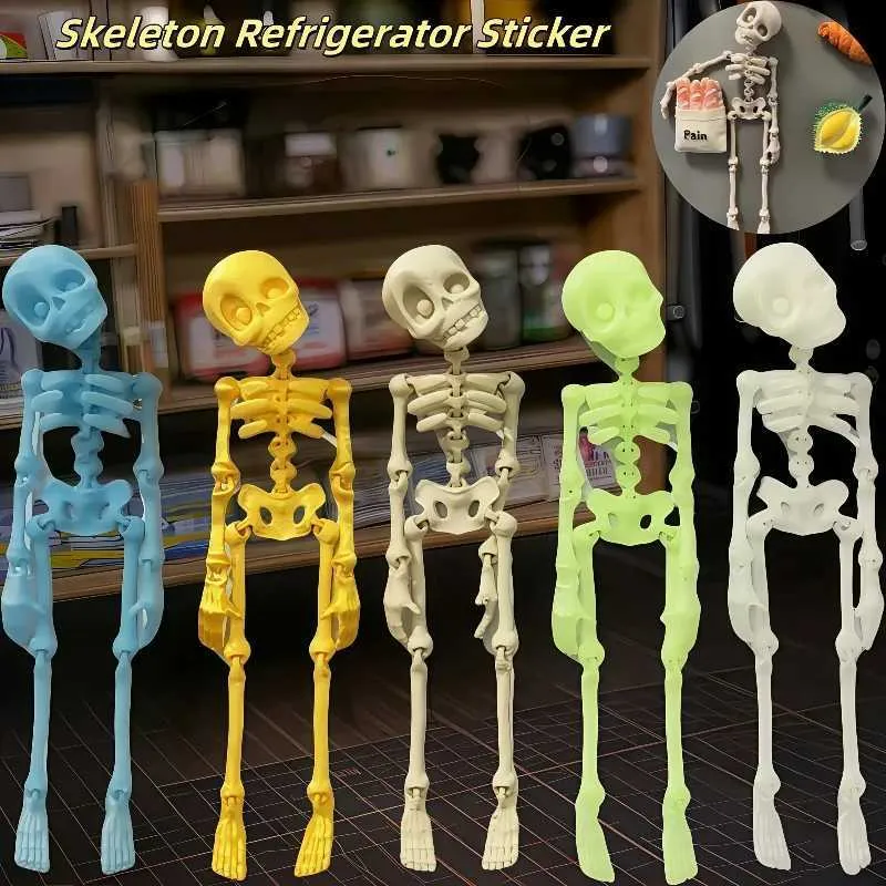 Y250816 3D Printed Magnetic Human Skeleton Refrigerator Stickers ...