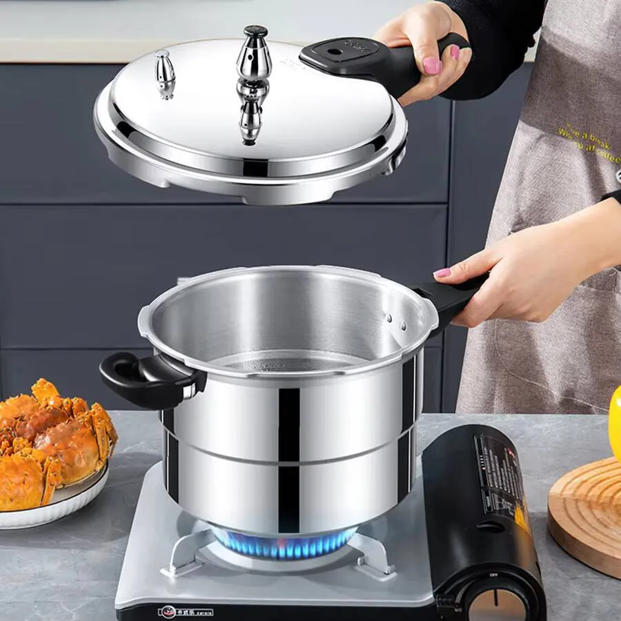 Commercial Aluminum Alloy Pressure Cooker Induction Gas Stove ...