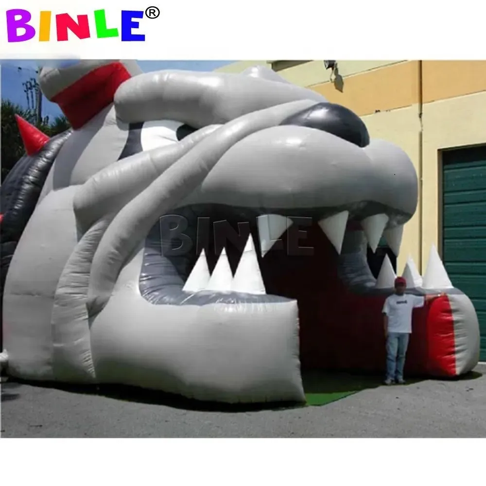 Giant Inflatable Bulldog Tunnel 16.5x20x16.5ft Mascot Head Entry For ...