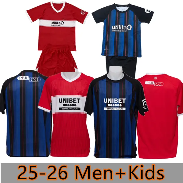 Middlesbrough Football Shirt 2025 2026: Men's/Kids' Uniform Set Sizes ...