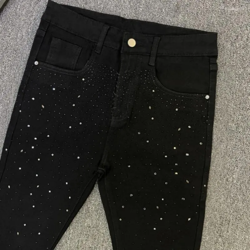 Mens Denim Jeans Slim Straight Fit Hip Hop Punk... From Dh1102134228 ...