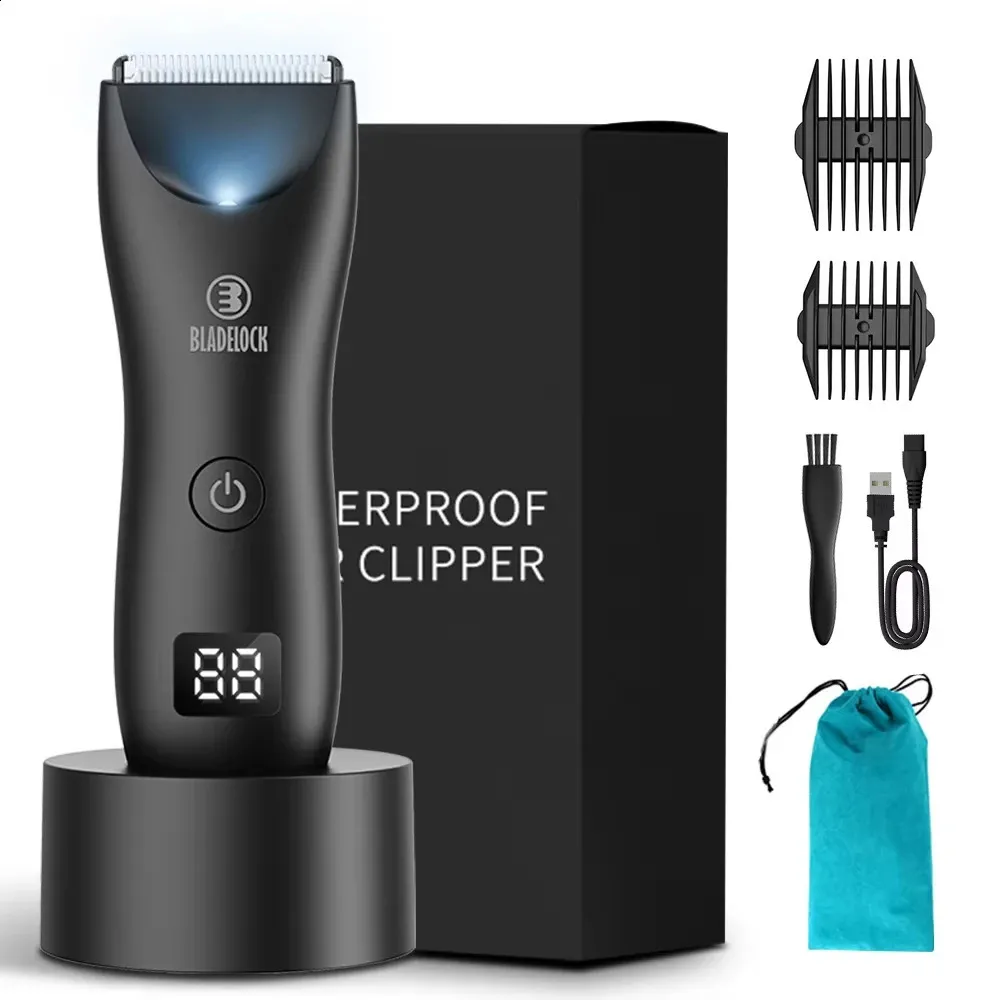 Professional Groin Body Hair Trimmers For Men Rechargeable Ceramic Body ...