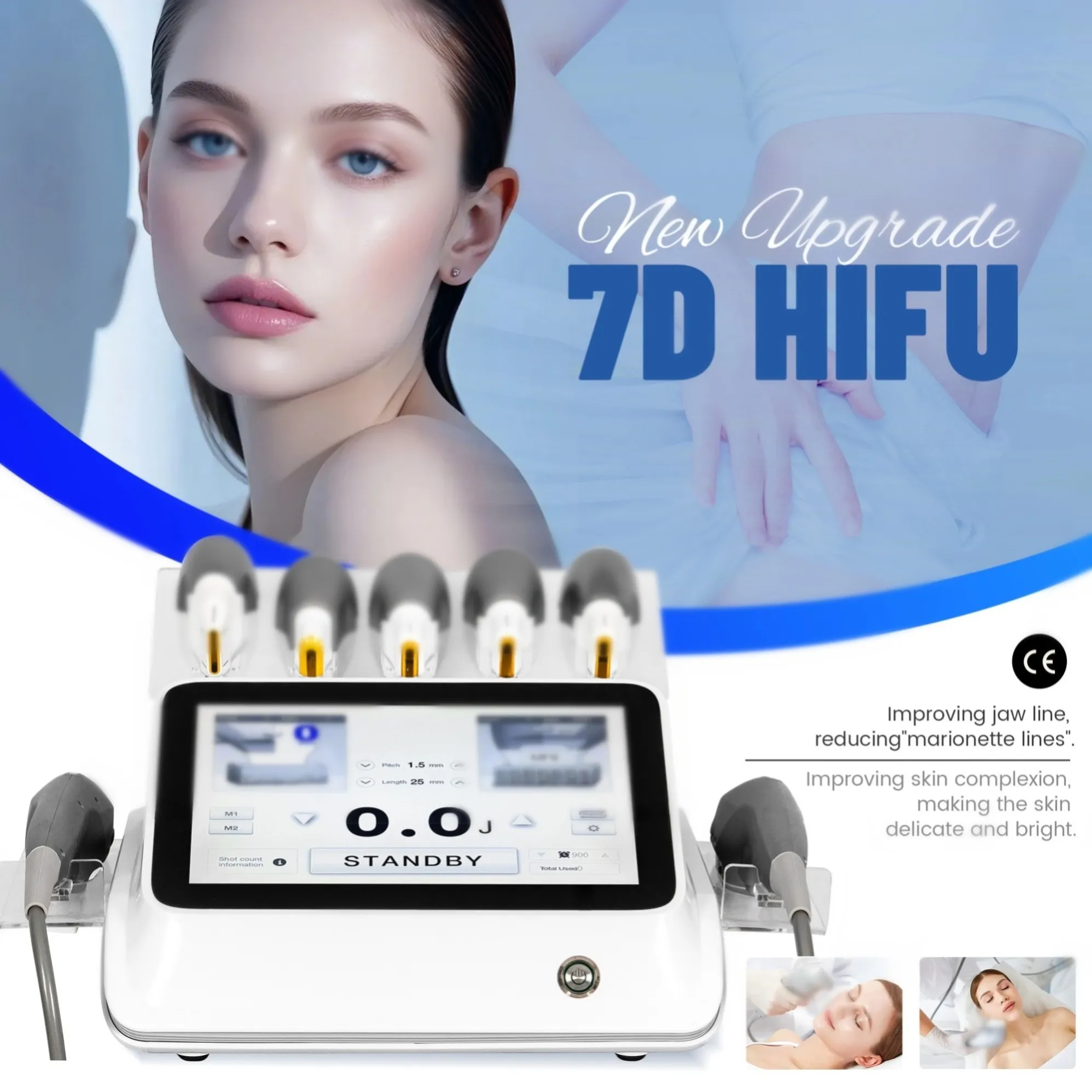 Latest 7D HIFU Anti Wrinkle Lifting Machine Professional Beauty ...