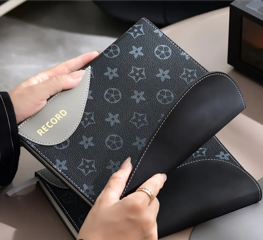Rimo Metal Notebook - Vintage Leather Cover Hard Copybook with 120 ...