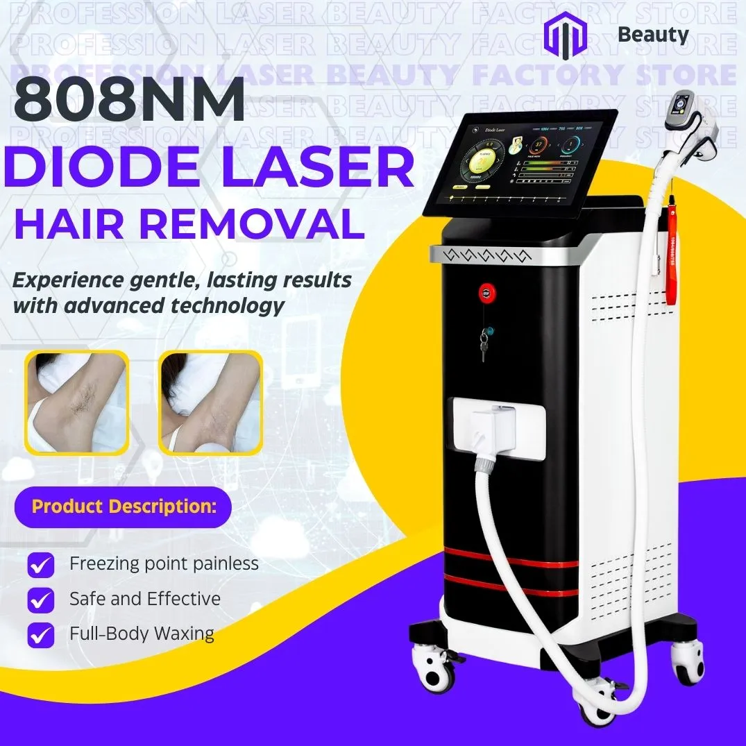 Diode Laser Hair Removal Machine 755/808/1064nm Triple Wavelength ...