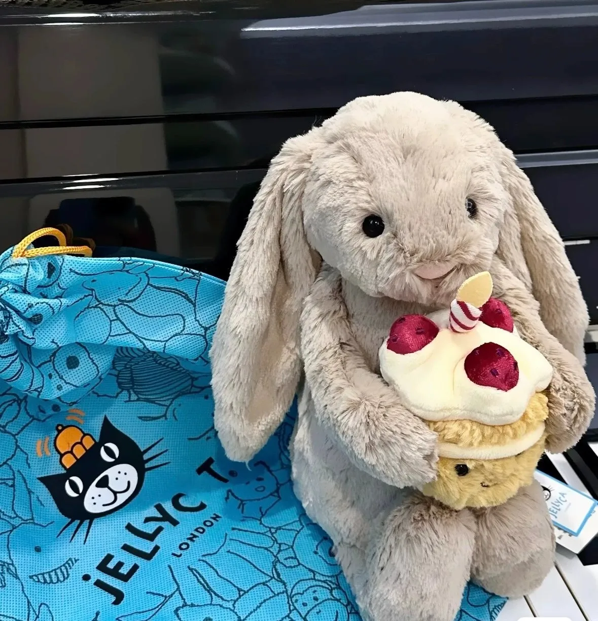 Dolls Jellycat New Hing Bonnie Toy 2 Birthday Cake Plush Shy Rabbit ...