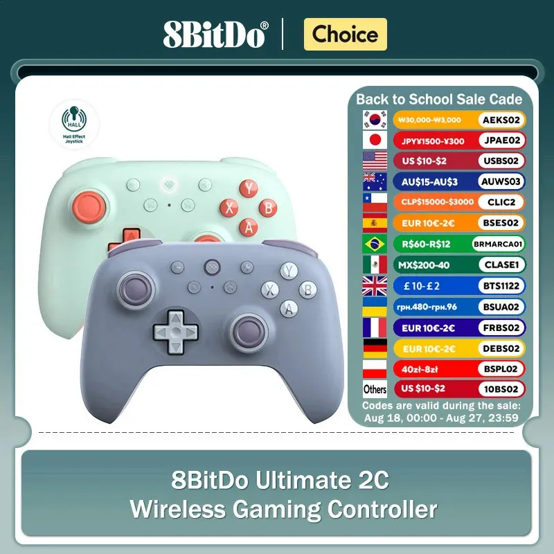 8BitDo Ultimate 2C Wireless Gaming Controller Bluetooth Gamepad For PC ...