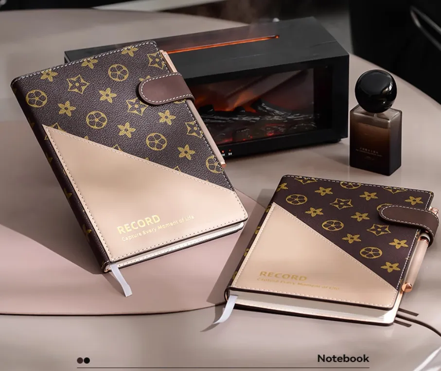 Rimo Metal Notebook - Vintage Leather Cover Hard Copybook with 120 ...