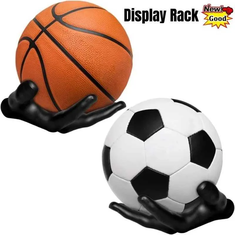 W250818 Wall Mounted Ball Holder Hand Palm Shaped Sports Ball Display ...
