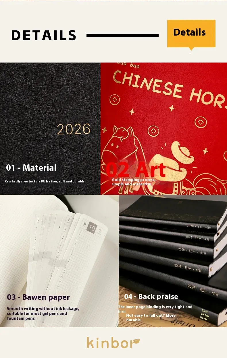 Kinbor 2026 Planner Notebook A5 A6 Daily Weekly... From Zhong10, $21.41 ...
